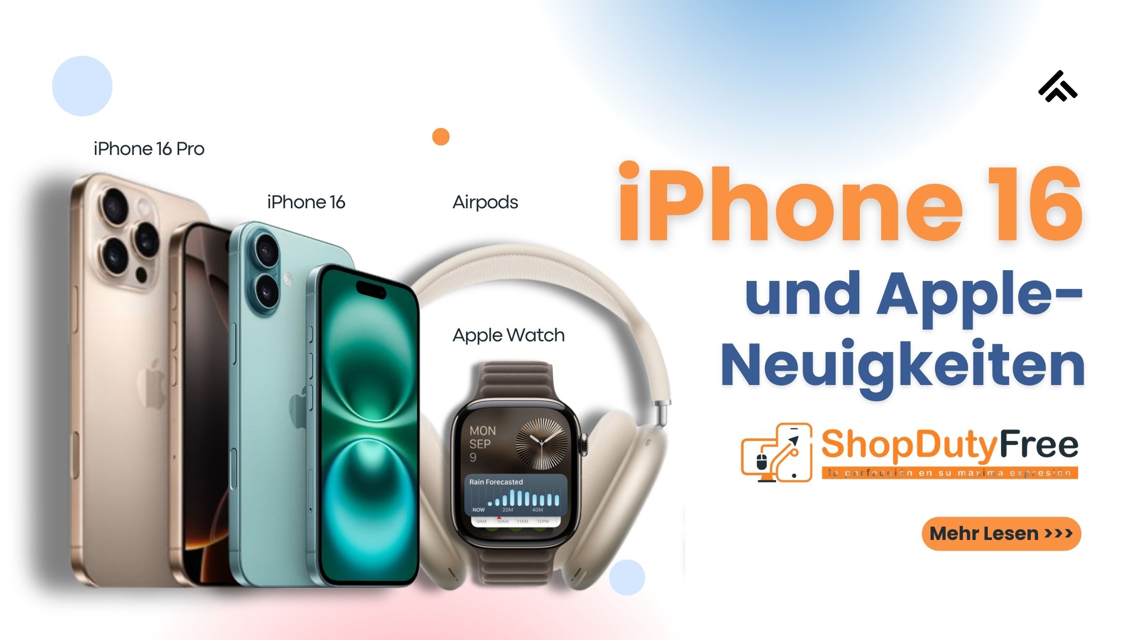 Neues iPhone 16 und die neue Produktreihe von Apple